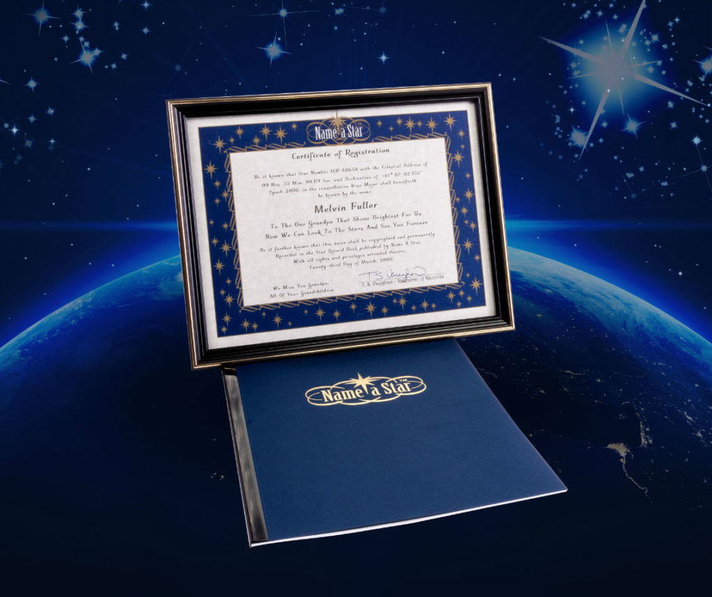 Deluxe Memorial Star Packages - Star Gifts | Name a Star